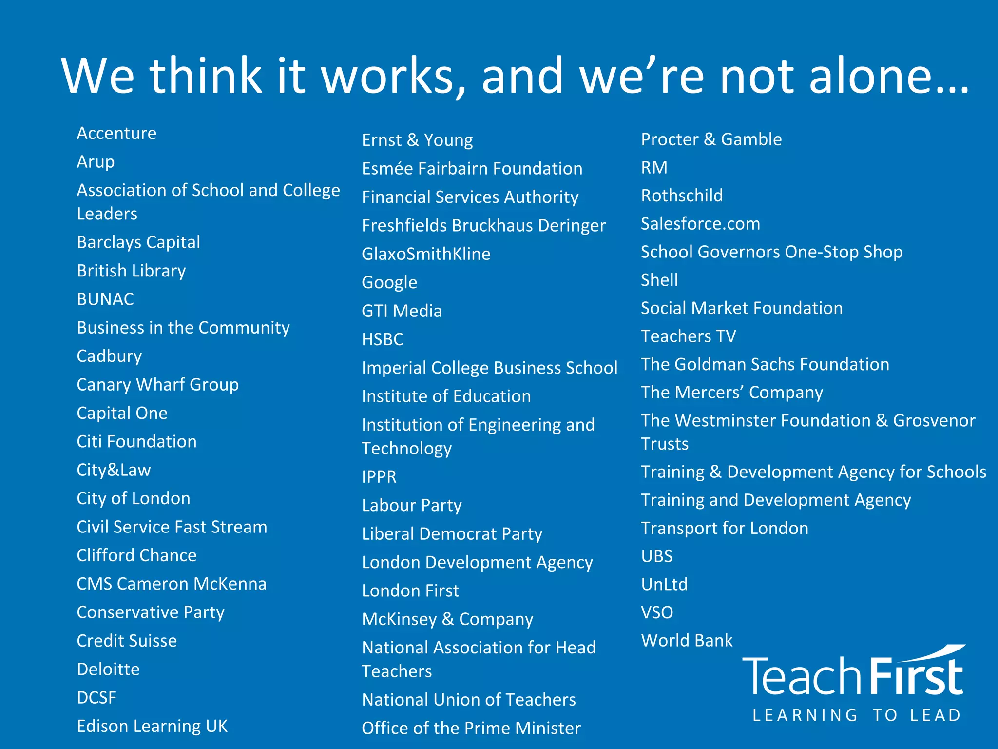 Teach First | PPT