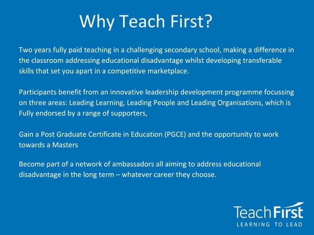 Teach First | PPT