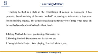 Teaching Method-Teaching Strategy-Teaching Technique- Teaching Tactics ...