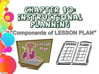 components of a lesson plan | PPTX
