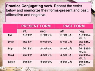 Verbs that take a grammatical object | PPTX | Food & Drink