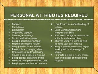 Career in Teaching | PPTX