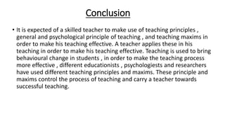 Teaching maximums principle presentation | PPTX