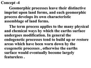 Introduction of Geomorphology Science of landforms .ppt