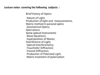 light and its properties on the real enviromentpptx | PPT