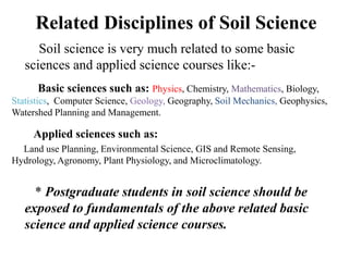 Principles of Soil Science lectures and management | PDF