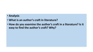 Teaching-and-Assessment-of-Literature-Studies.pptx | Educational ...