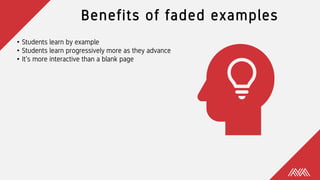 Teaching coding: What is a faded example? | PDF