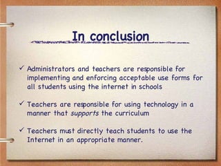 Teaching Ethical and Legal use of Technology in the Classroom | PPT