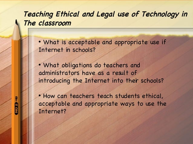 Teaching Ethical and Legal use of Technology in the Classroom | PPT