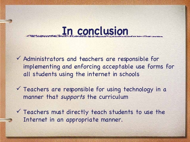 Teaching Ethical and Legal use of Technology in the Classroom