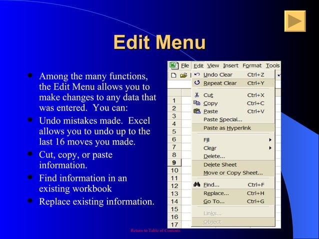 Teaching Excel | PPT