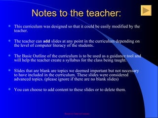 Teaching Excel | PPT