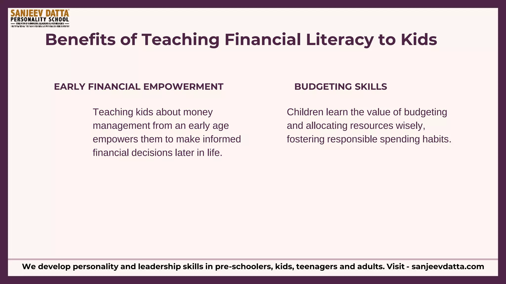 Teaching Financial Literacy to Kids | PPTX | Parenting | Family and ...