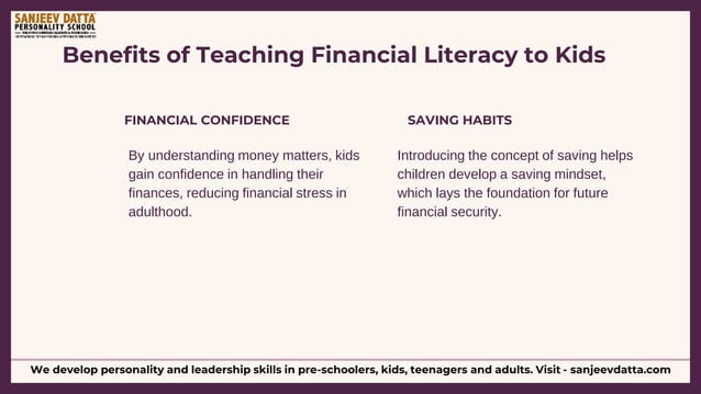 Teaching Financial Literacy to Kids | PPTX | Parenting | Family and ...