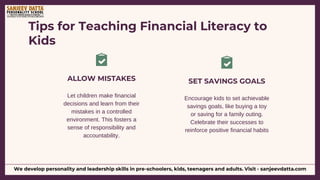 Teaching Financial Literacy to Kids | PPTX