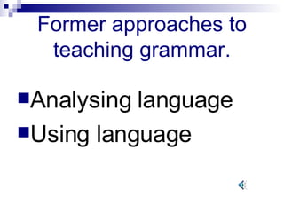 Teaching Grammar | PPT