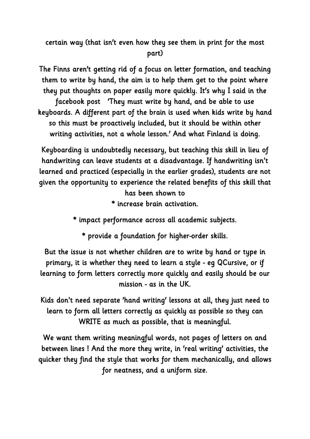 Teaching Handwriting in Australia - Keywords: Queensland Qcursive ...