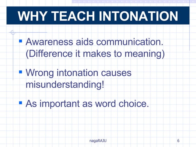 Teaching Intonation | PPT