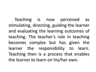 Teaching learning process and curriculum development | PDF