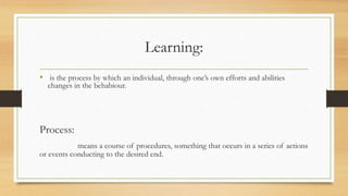 Teaching learning Process | PPTX