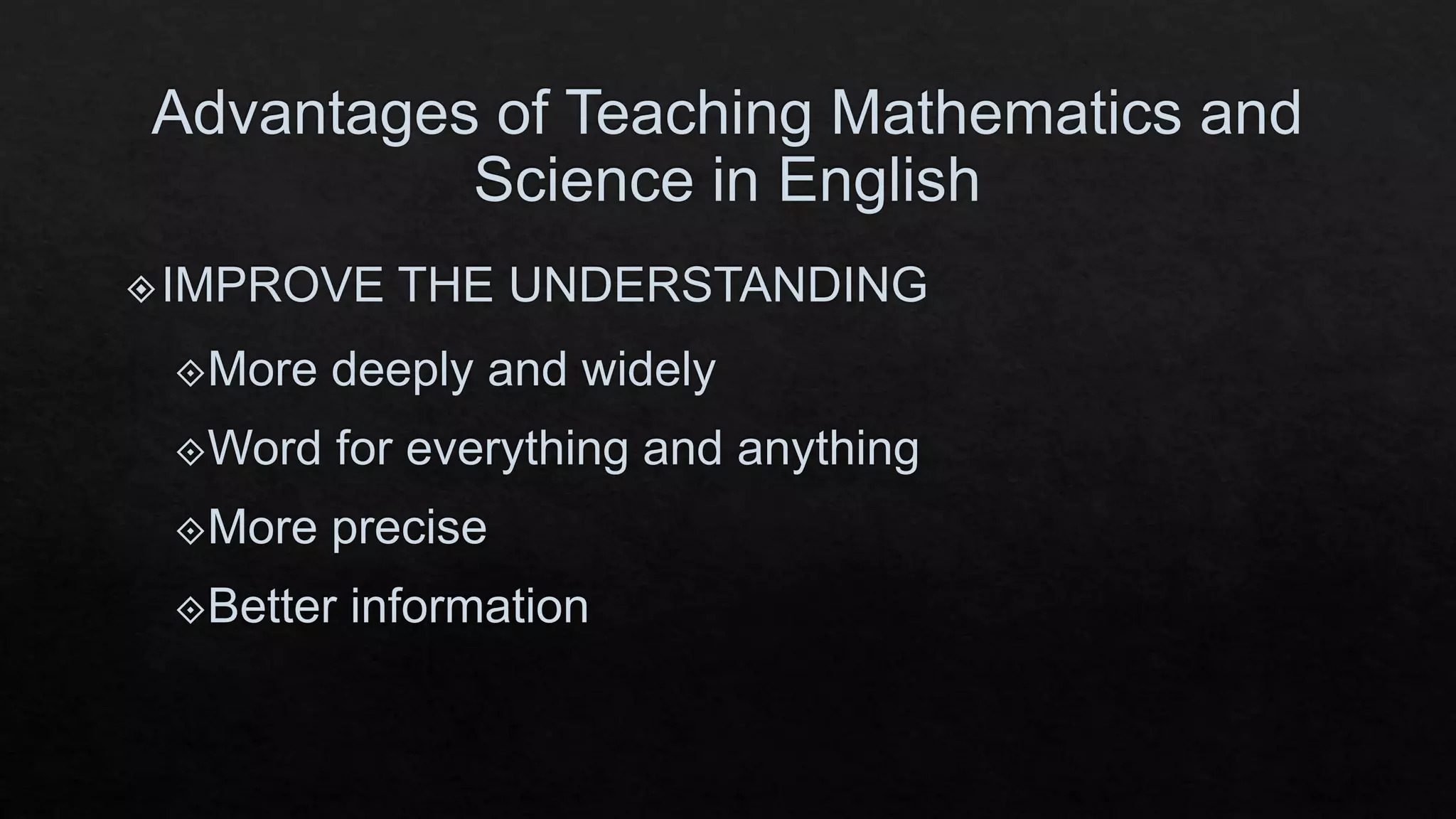 Teaching Mathematics and Science In English and the Role of MTB-MLE in ...