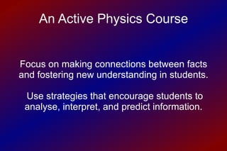 Teaching Physics Practically | ODP