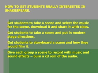 Teaching Shakespeare | PPT