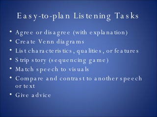 Teaching Speaking & Listening | PPT | Education
