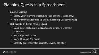 Teaching UE4 With Quest Based Learning Dr Cynthia Marcello | PPT