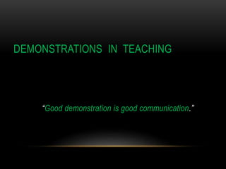 Teaching with-demonstration | PPT