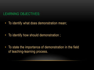 Teaching with-demonstration | PPT