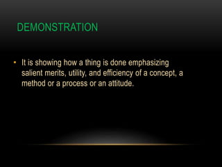 Teaching with-demonstration | PPT