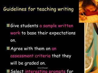 Teaching Writing to EFL students | PPT