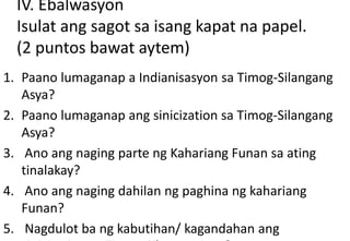 Ang Sinaunang kabihasnan ng Timog-Silangang Asya | PPTX