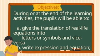 Teaching_1.pptx ALEGBRA_eXPRESSION and Equation | PPTX