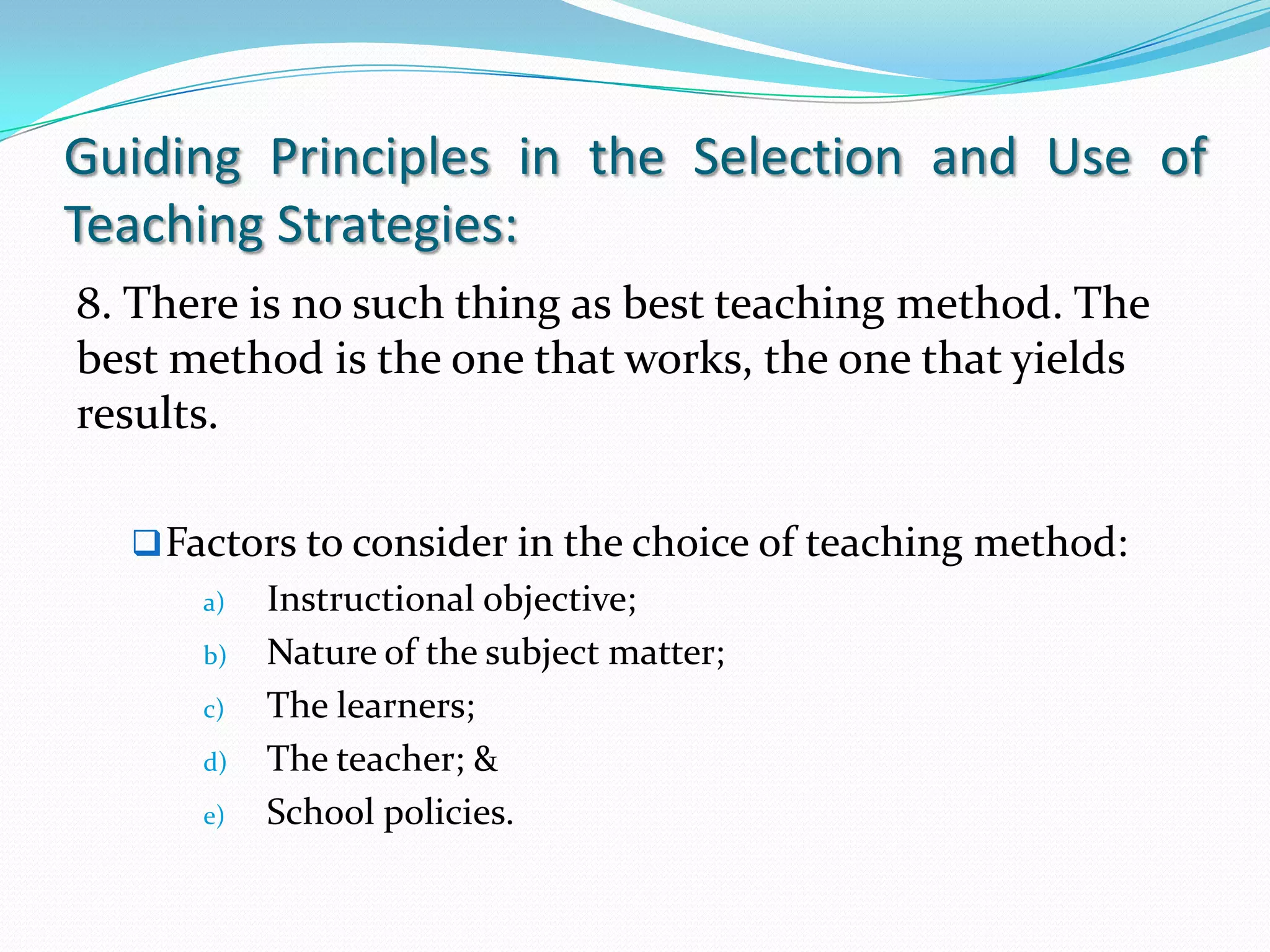 Principles of Teaching 1 | PPTX
