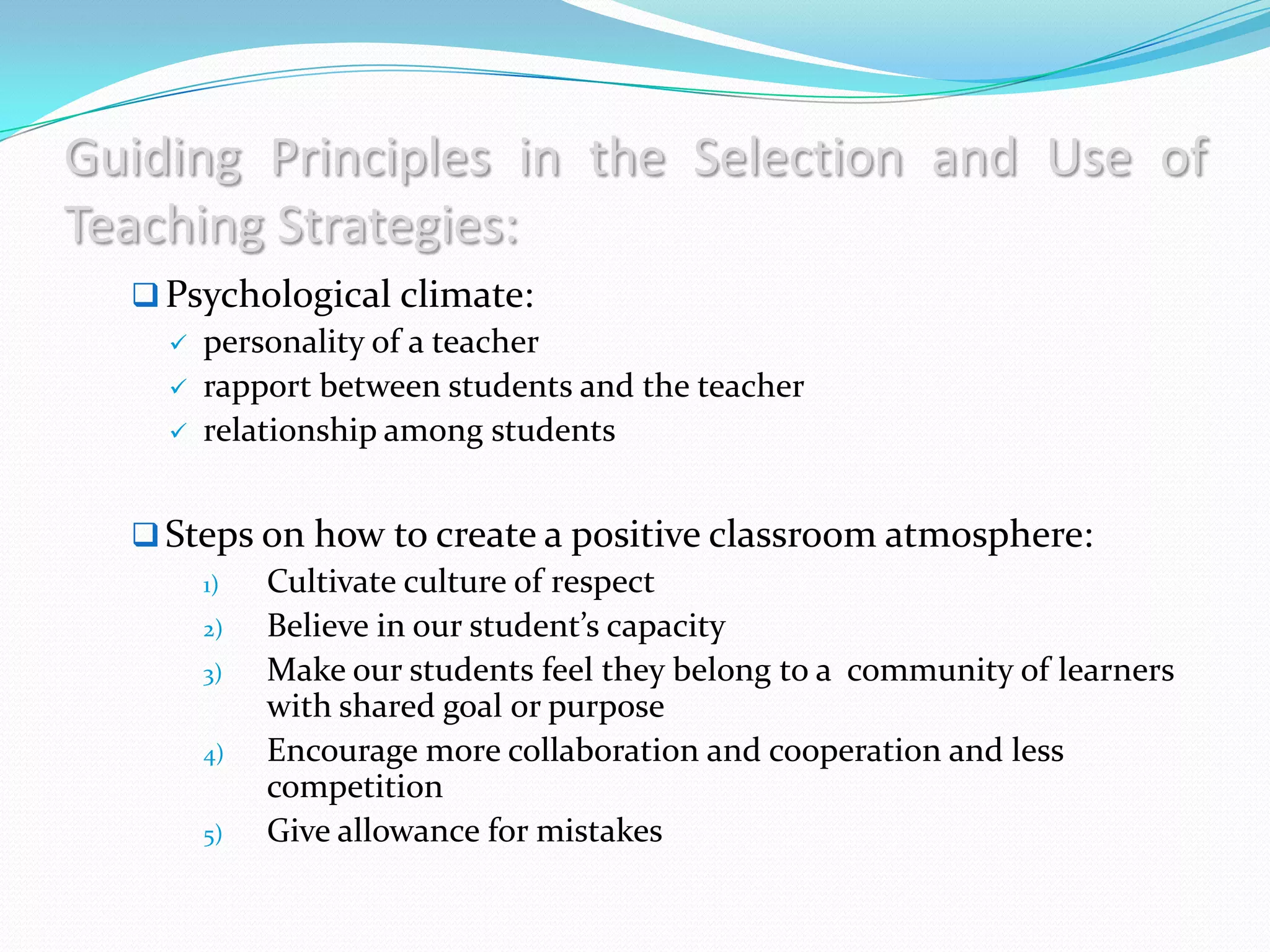 Principles of Teaching 1 | PPTX
