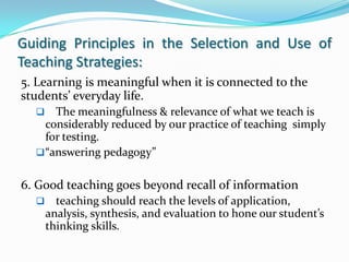 Principles of Teaching 1 | PPTX