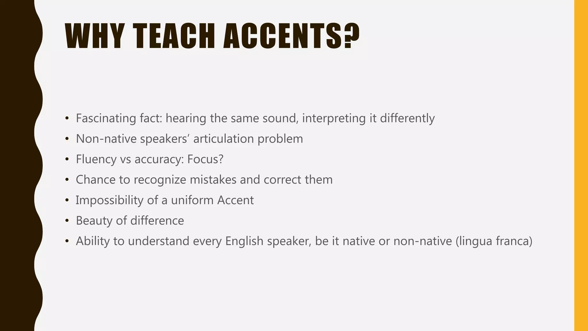 Teaching accents | PPTX