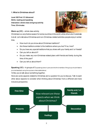Teaching Activities: Christmas | PDF | National & Civic Holidays | Holidays