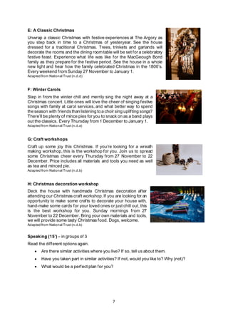 Teaching Activities: Christmas | PDF