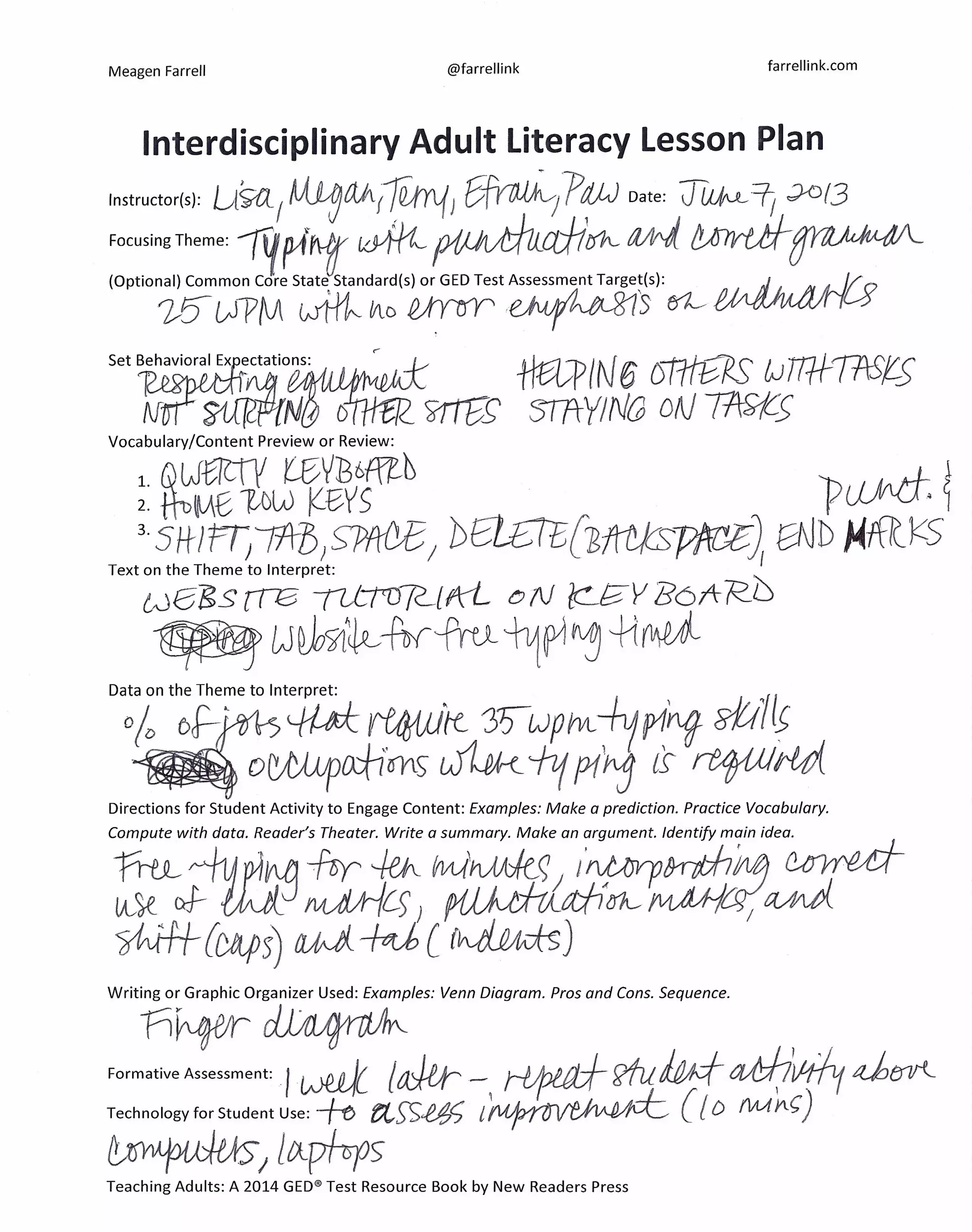 2014 GED Test Lesson Plans: CLE | PDF