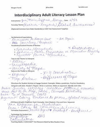 2014 GED Test Lesson Plans: CLE | PDF