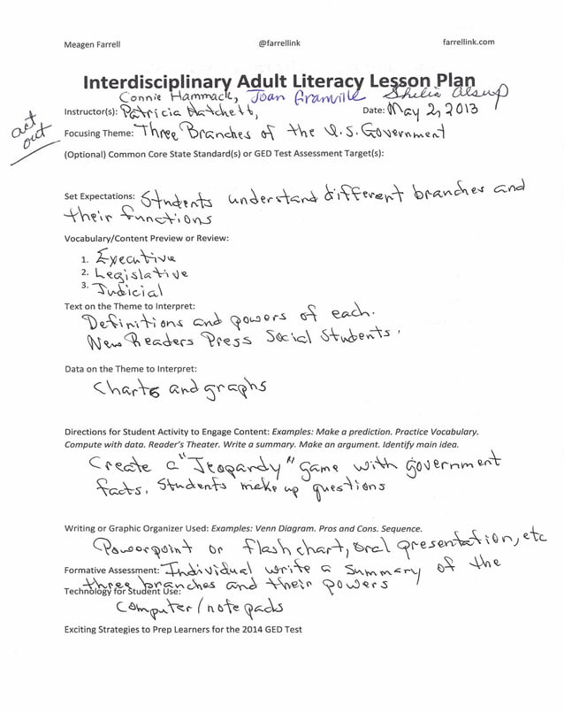 Teaching Adults: GED Lesson Plans-Tennesse | PDF