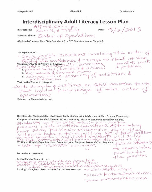 Teaching Adults: GED Lesson Plans-Tennesse | PDF