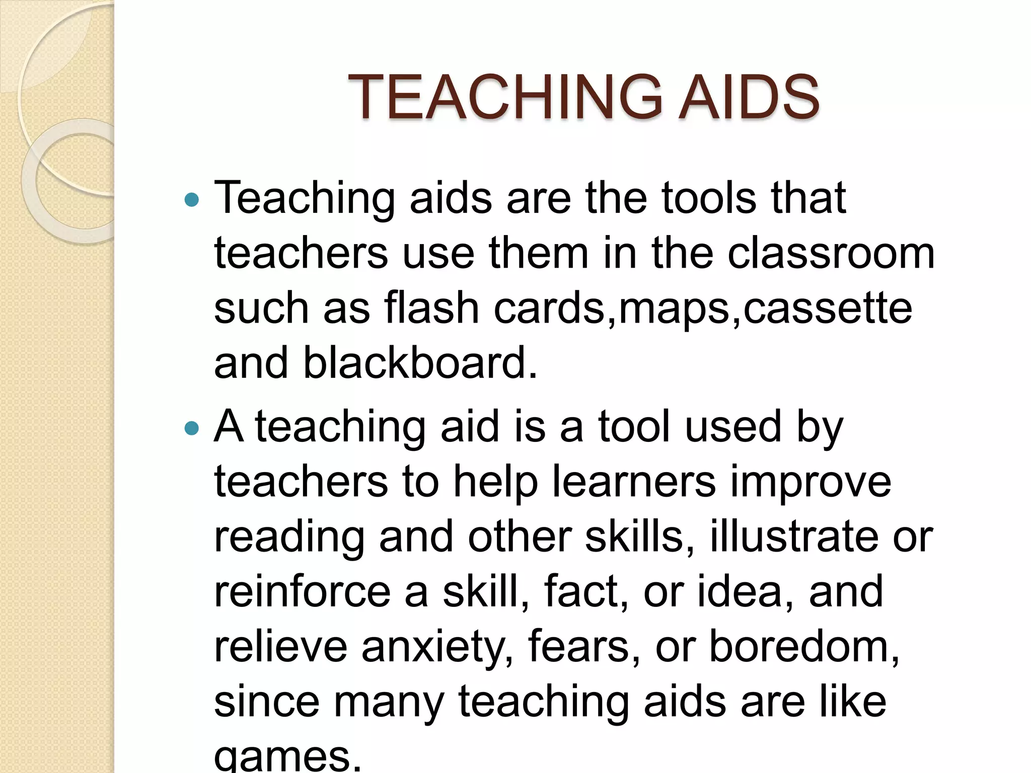 Teaching Aids | PPTX
