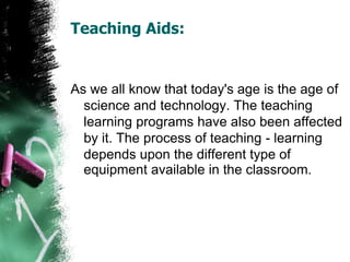 Teaching aids | PPTX
