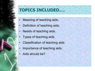 Teaching aids ppt 003 | PPT
