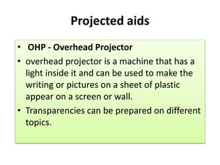 Teaching aids in science | PPTX